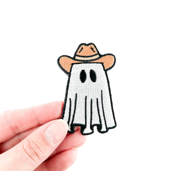 Embroidered Ghost Patches - Etsy