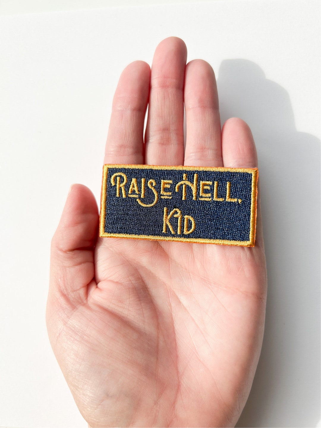 Raise Hell Kid Embroidered Iron-on Patch for Clothing, Hats and Bags | Southern, Outlaw Country ...