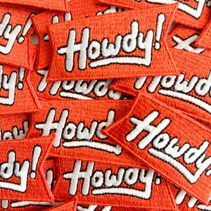 Howdy Embroidered Patch Iron-on Patch Texas Patch for Hats, Bags and ...