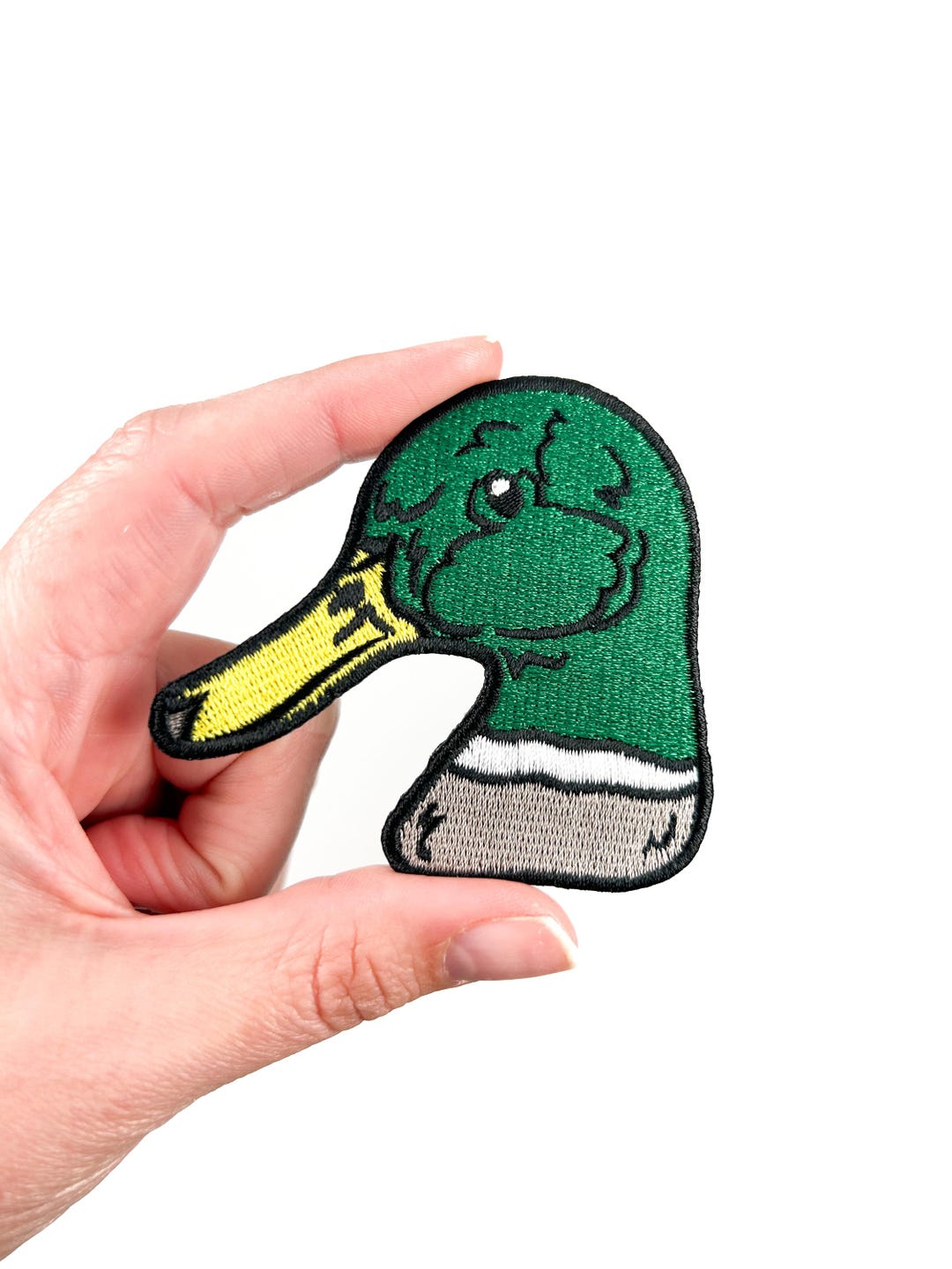 Mallard Duck Head Iron-on Patch Embroidered Patch for Hats, Clothing | Perfect for Southern ...