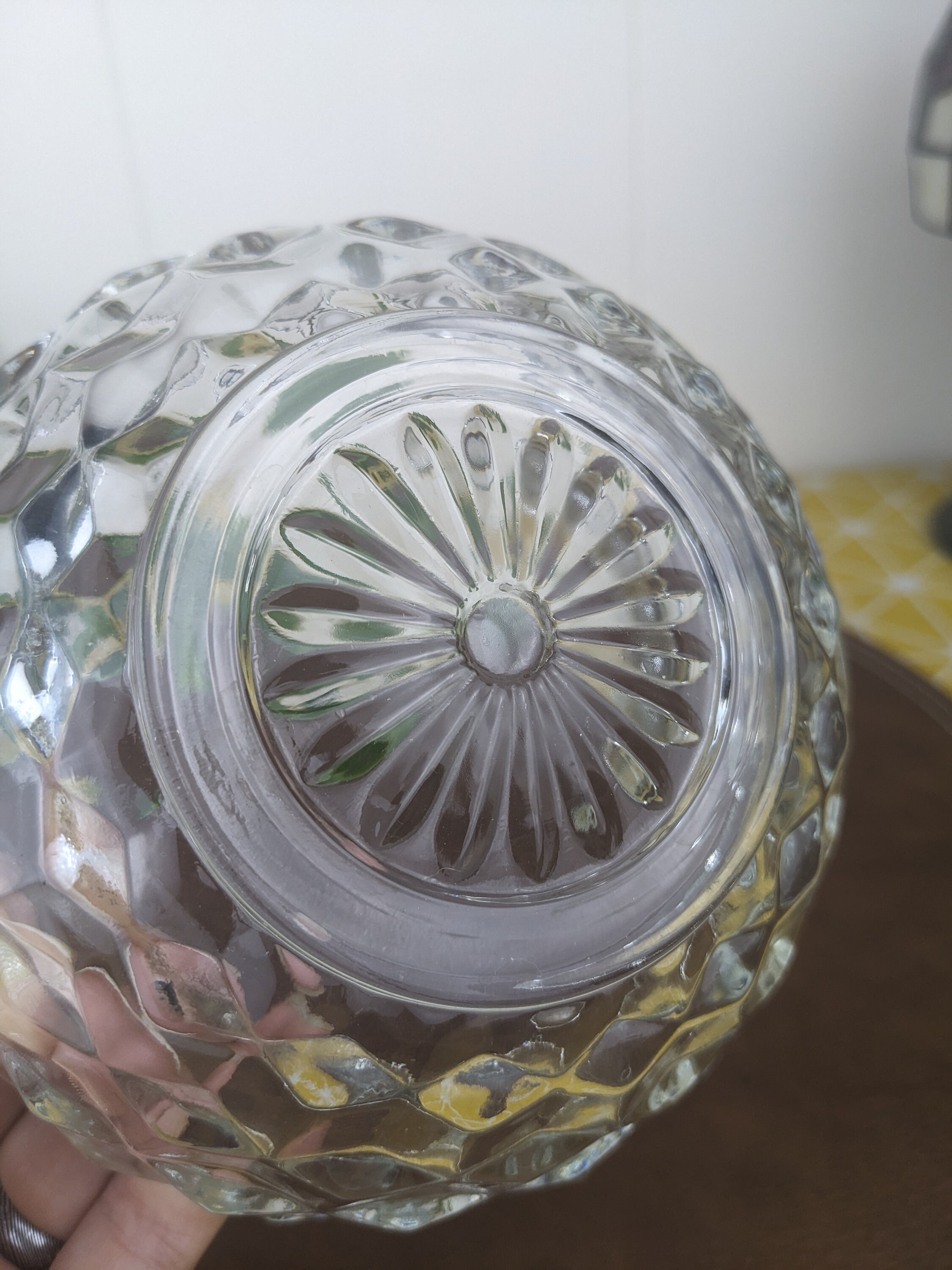 Homco Cubist Clear Glass Fairy Lamp - Etsy