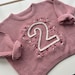 Personalised Hand Embroidered Birthday Confetti Number Sweater First ...