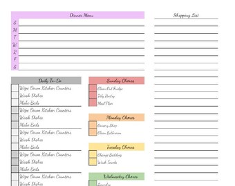 Editable Teacher Weekly Lesson Plan Page 8 Class - Etsy