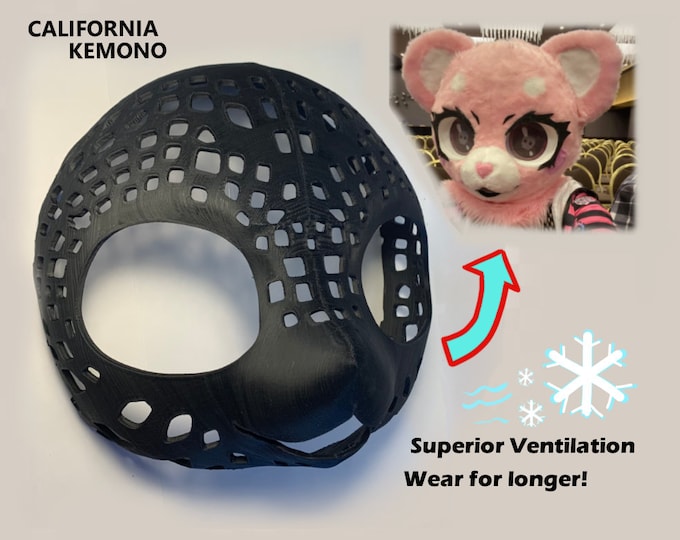 Cute Short Snout Head Base, Furry Fursuit, PLA 3D Print (kemono Series ...