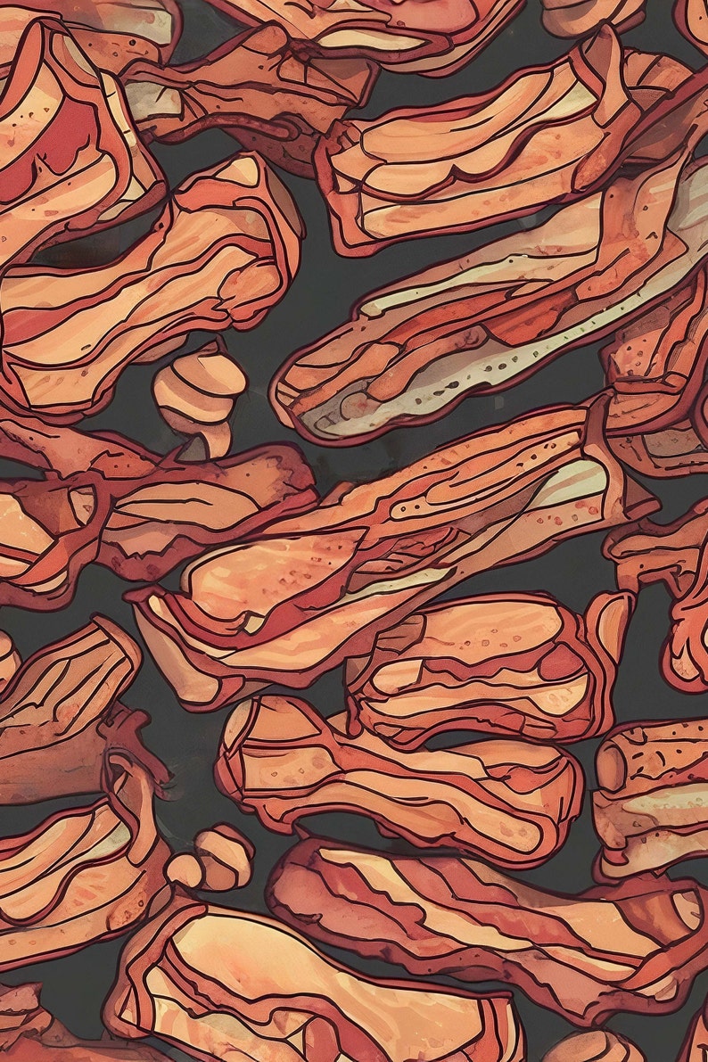 Breakfast Seamless Digital Paper Pack - Etsy