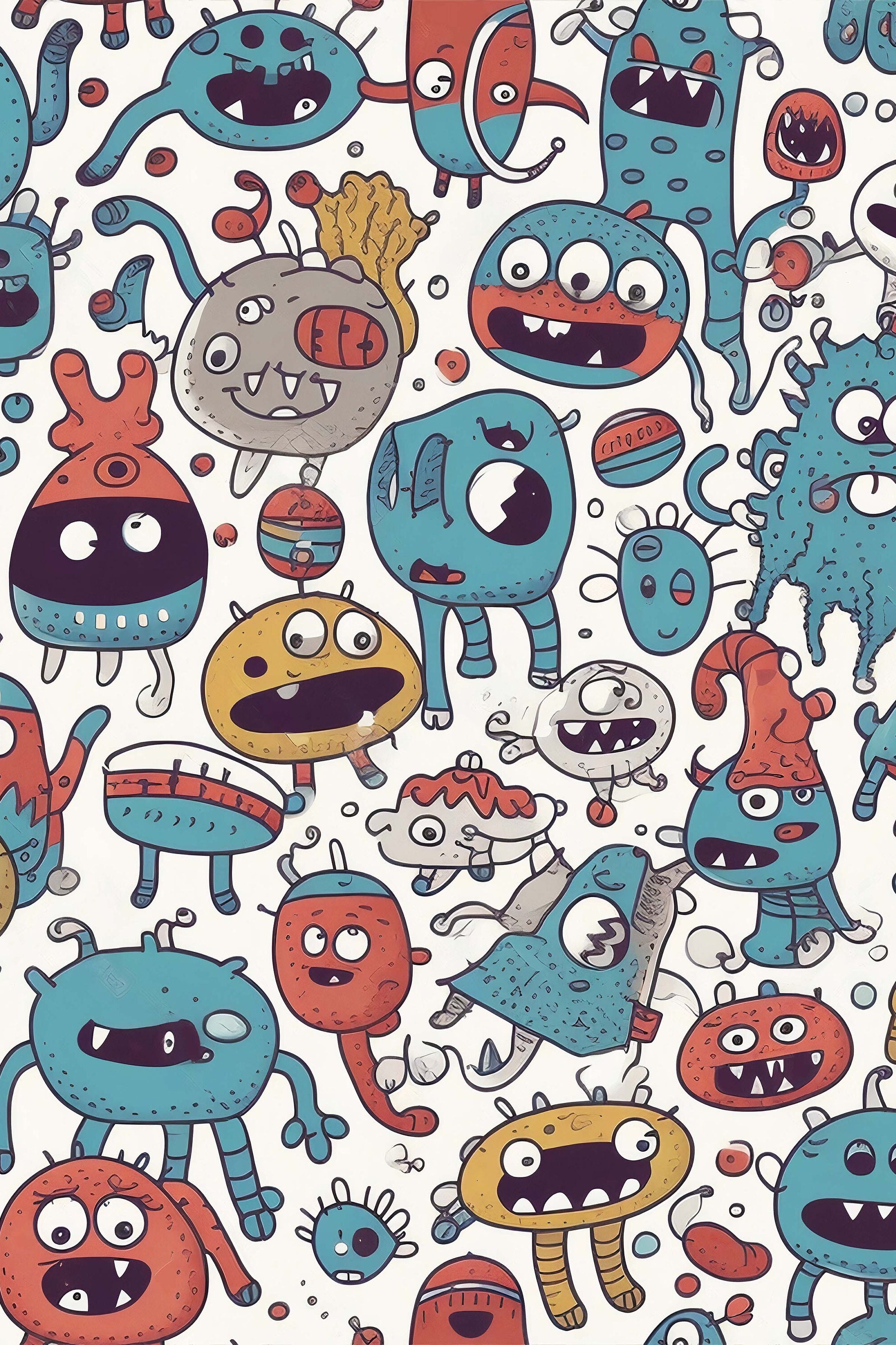 Retro Alien Seamless Digital Paper Pack V1 - Etsy