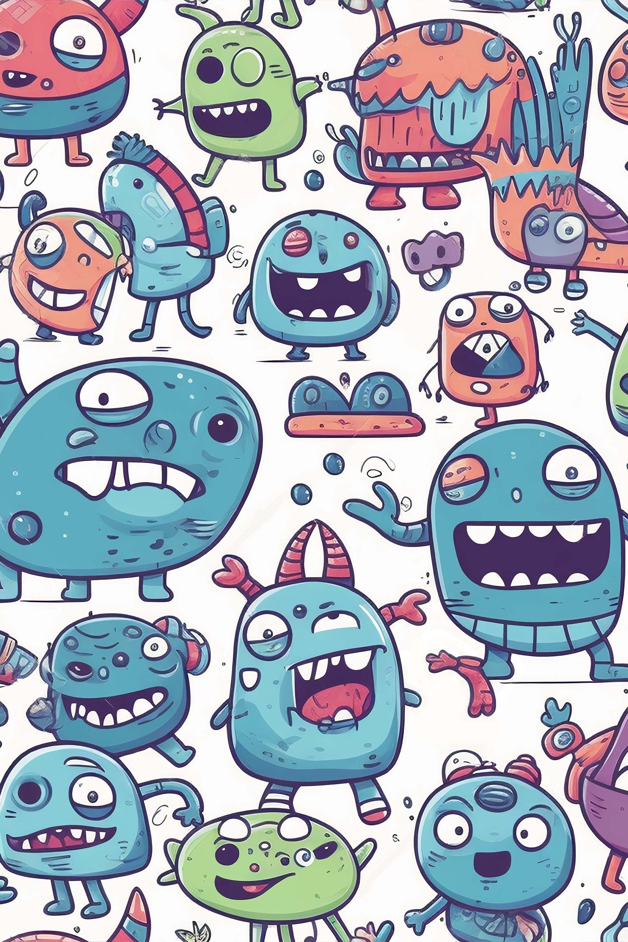 Retro Alien Seamless Digital Paper Pack V1 - Etsy