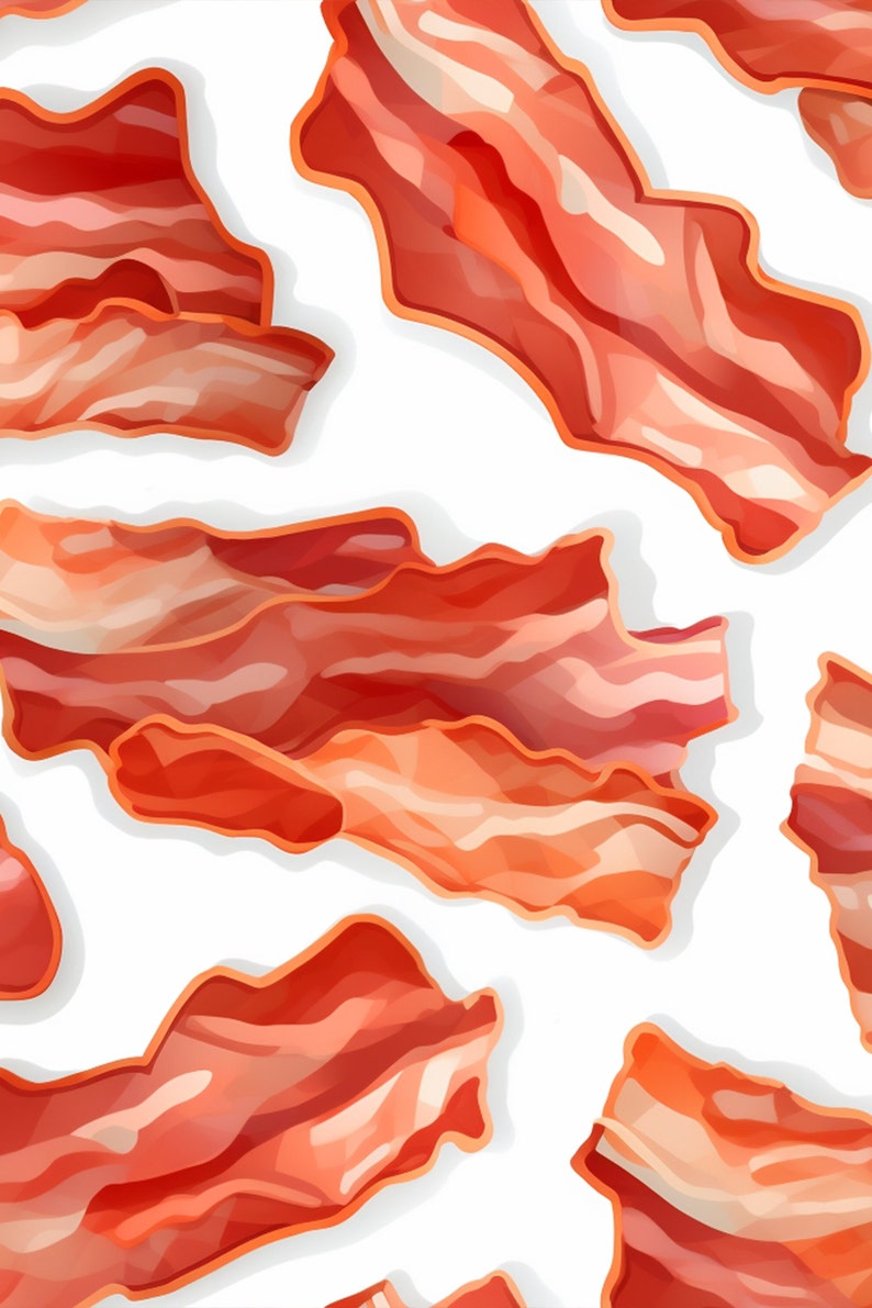 Breakfast Seamless Digital Paper Pack - Etsy