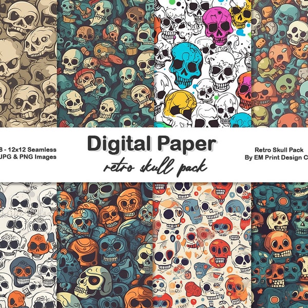 Skull Paper Pack - Etsy