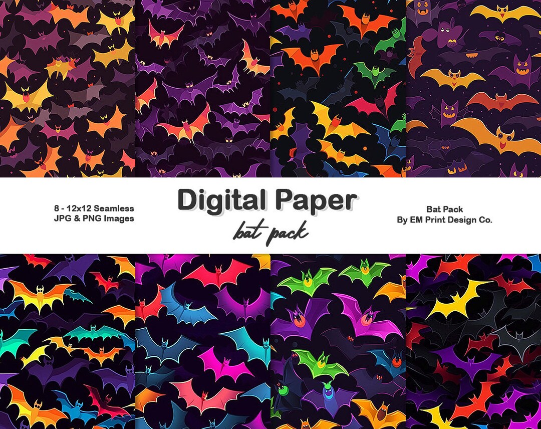 Jack-o-lantern Seamless Digital Paper Pack V2 - Etsy