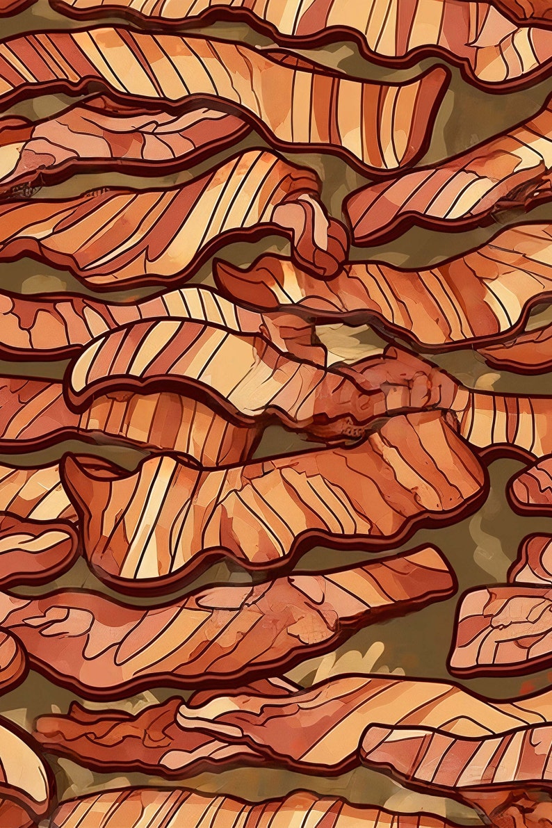 Breakfast Seamless Digital Paper Pack - Etsy