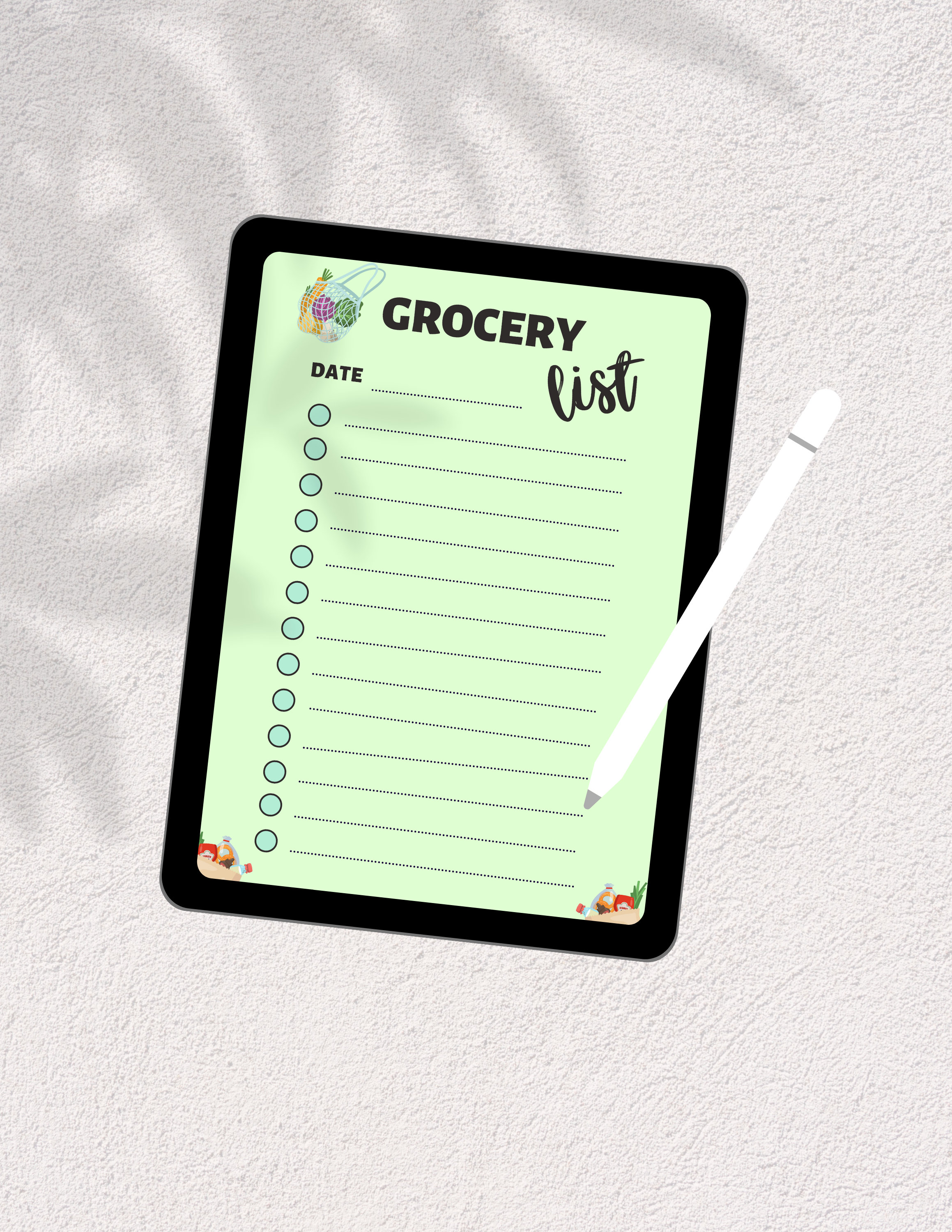 Grocery List / Shopping List / Digital Shopping List / Easy Shopping ...