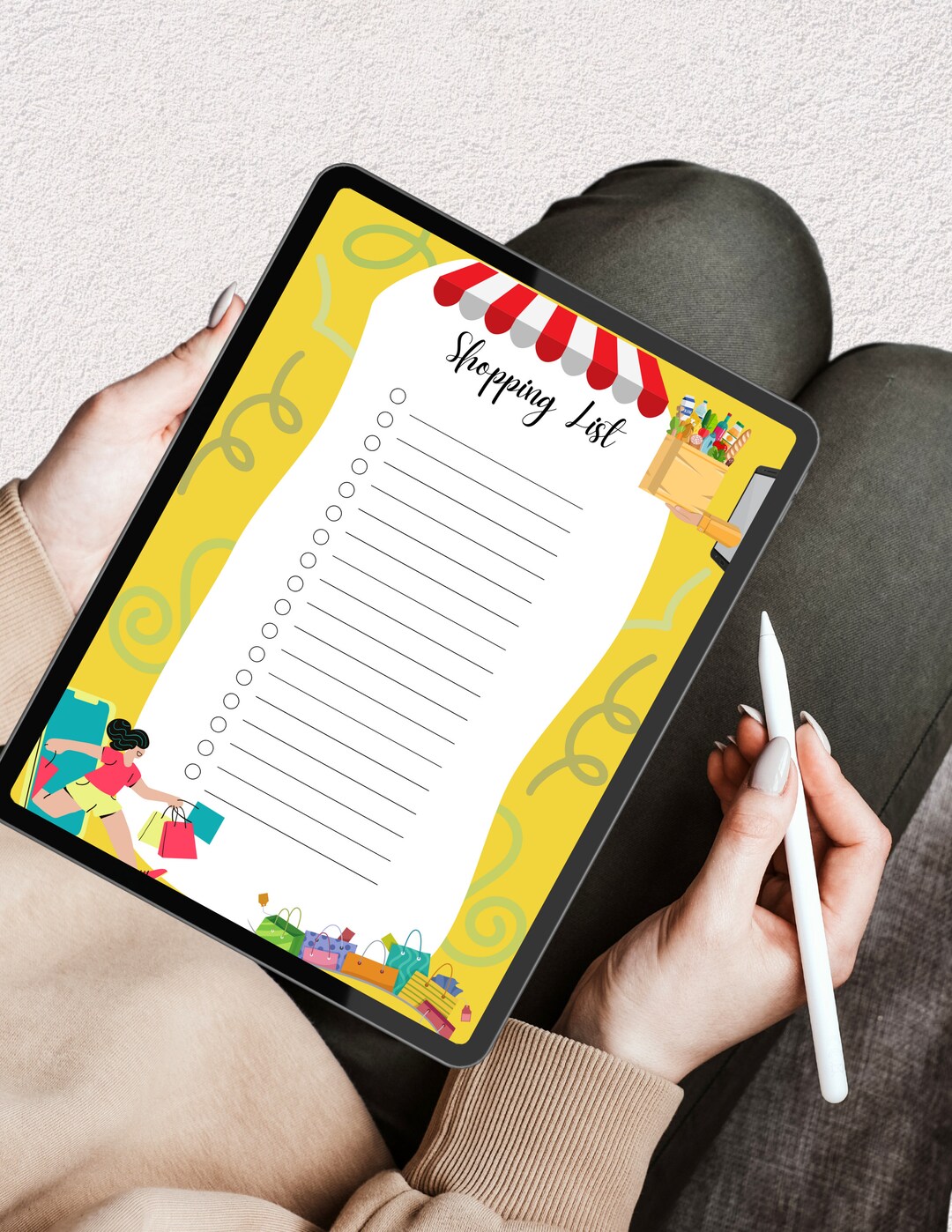 Grocery List / Shopping List / Digital Shopping List / Easy Shopping ...