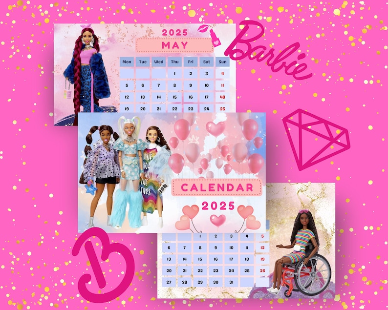 Barbie School Calendar / Barbie Calendar / Barbie Printable Calendar ...
