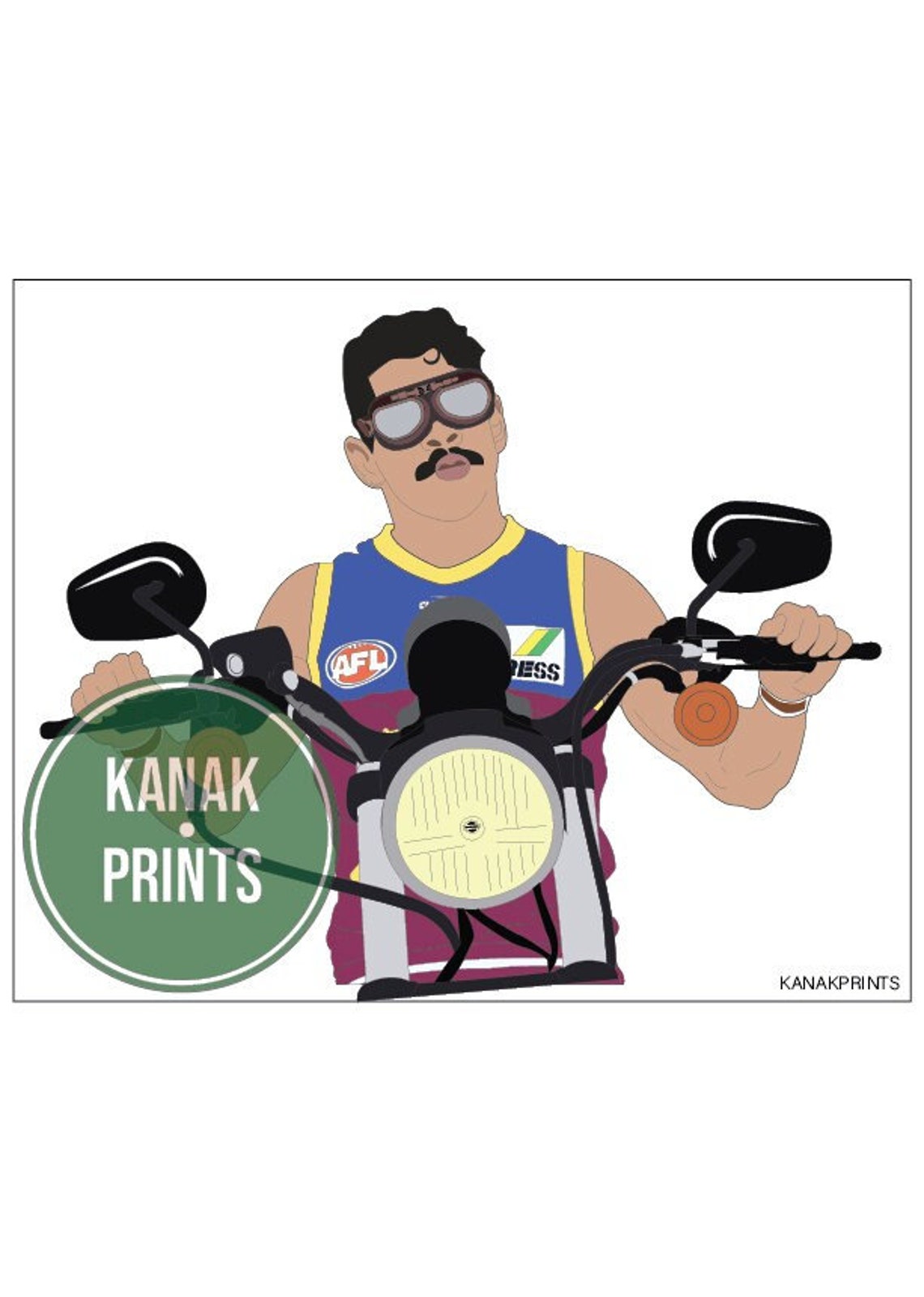 Charlie Cameron on a Motorcycle DIGITAL DOWNLOAD PRINT - Etsy