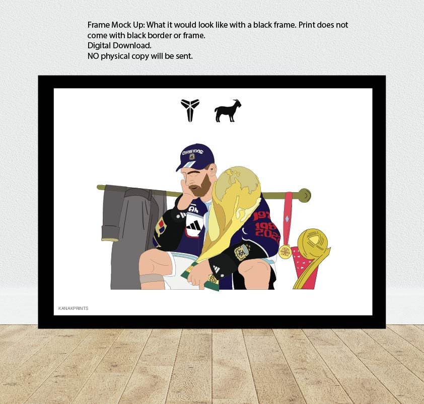 Leo Messi X Kobe Bryant Iconic Photo Digital Print - Etsy