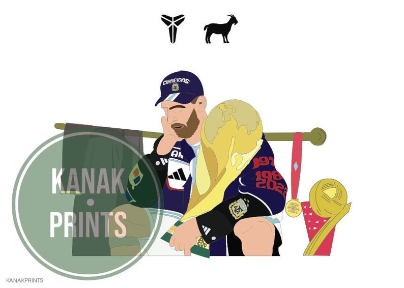 Leo Messi X Kobe Bryant Iconic Photo Digital Print - Etsy