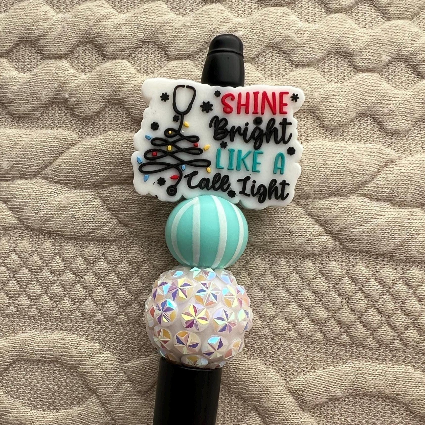 Christmas Holiday Beaded Pen! - Etsy