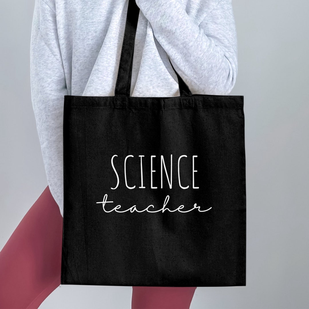 Science Teacher Tote Bag Minimalist Canvas Tote Bag Gift Cotton Cloth ...