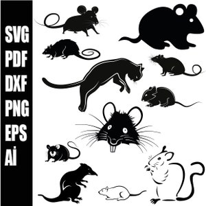 Mouse Svg Mouse Clipart, Mice SVG Mouse Silhouette, Pest Vermin, Field ...