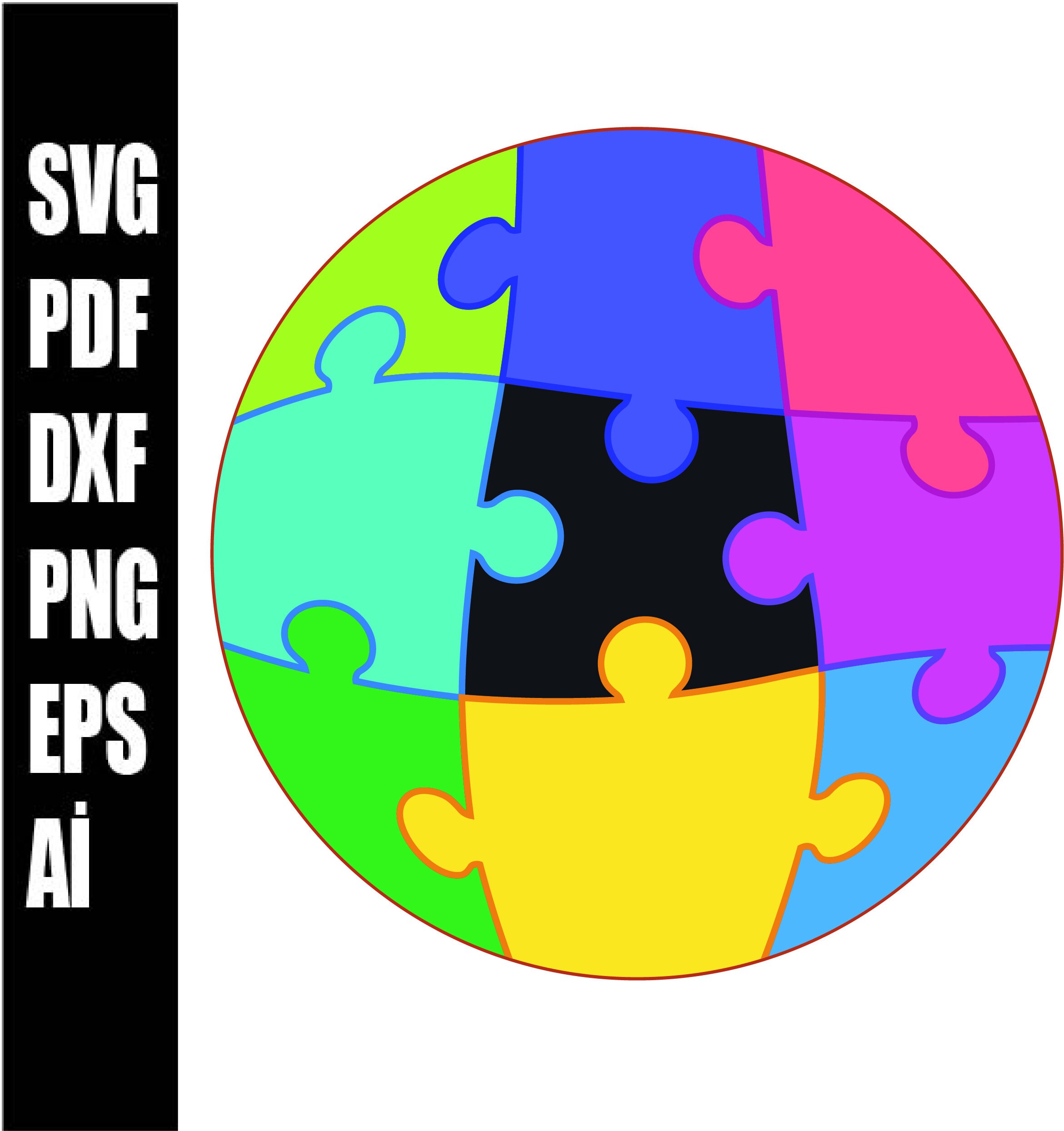 Puzzle Svg, Jigsaw Svg, Puzzle Pieces Bundle, Heart Puzzle, Heart ...