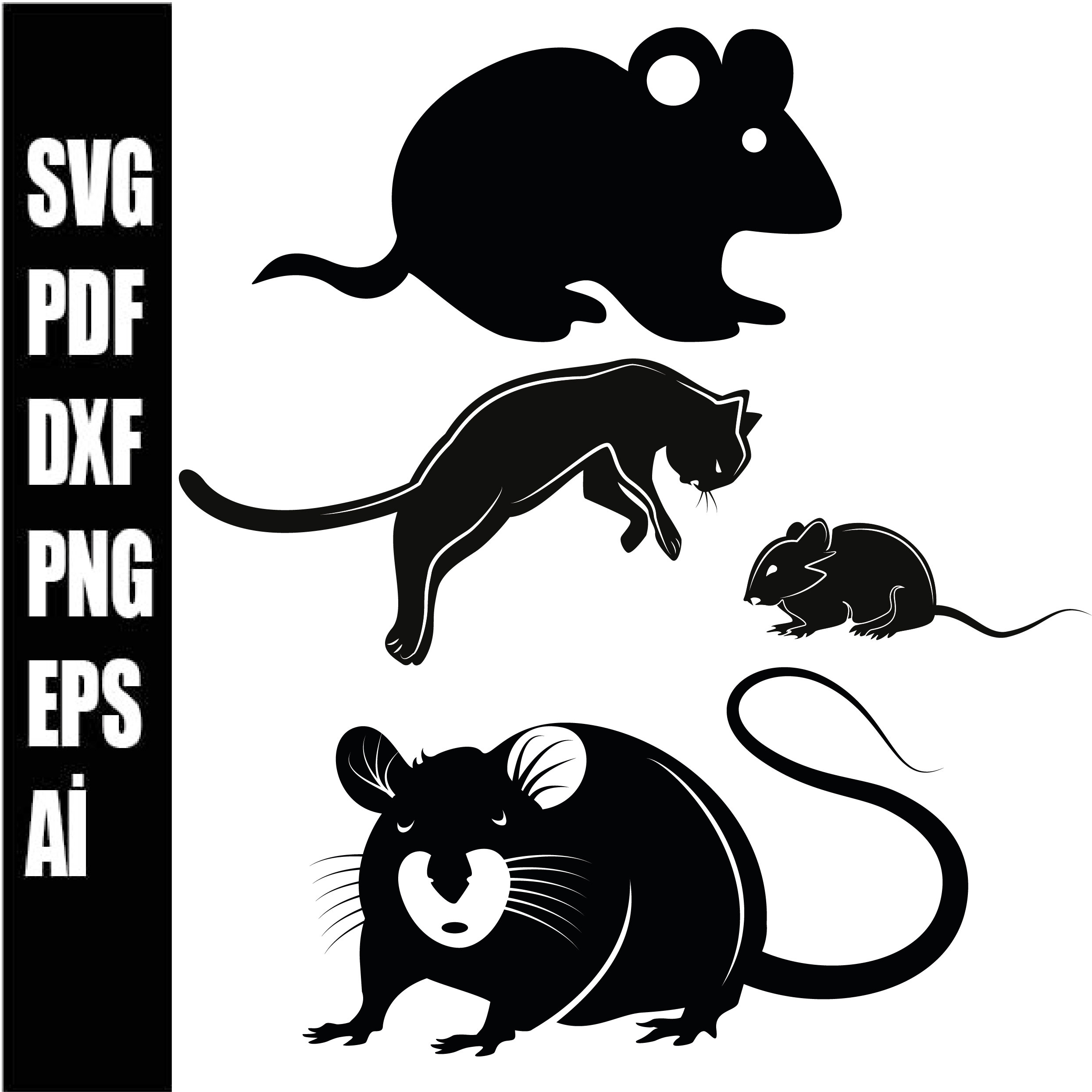 Mouse Svg Mouse Clipart, Mice SVG Mouse Silhouette, Pest Vermin, Field ...