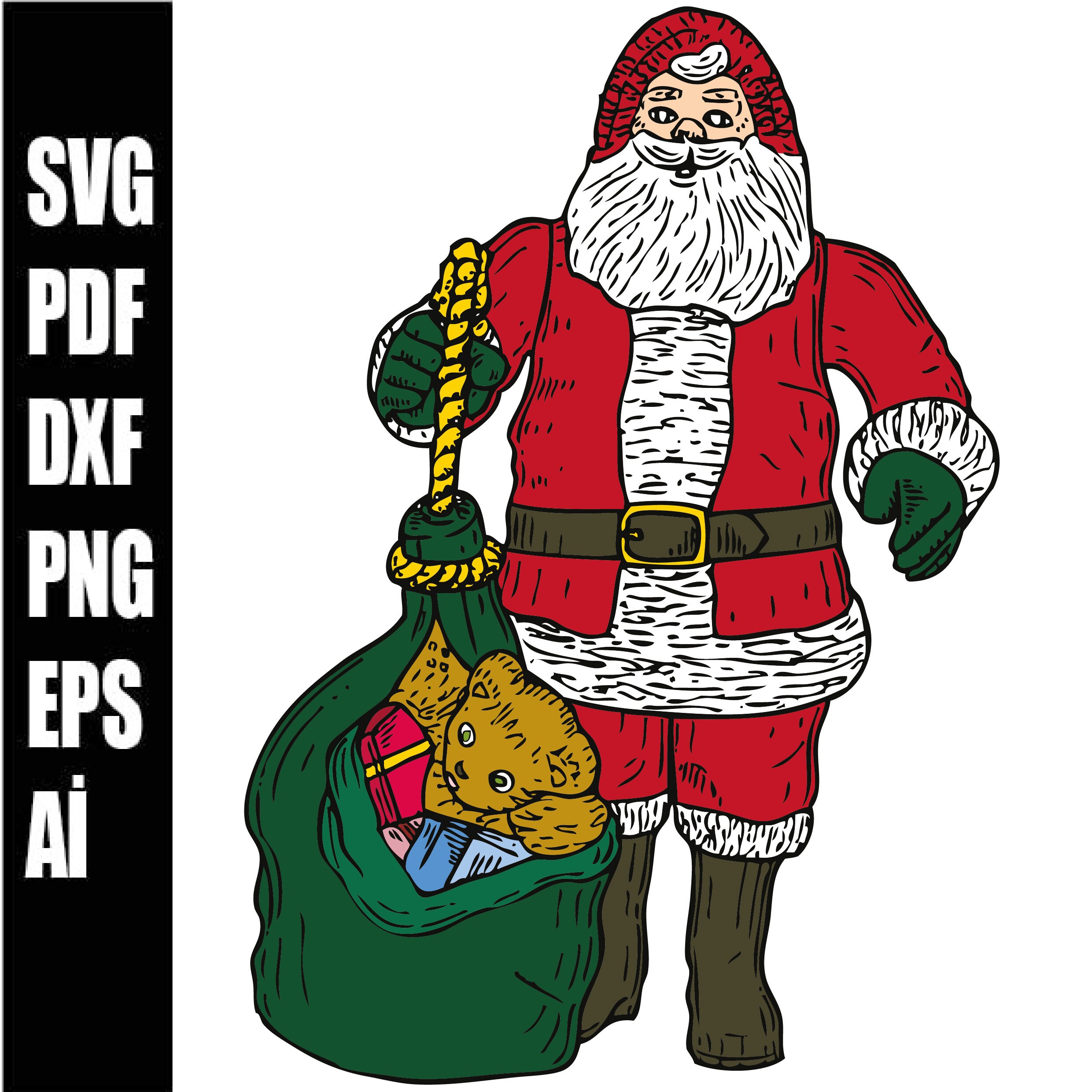 Christmas SVG, Christmas Clipart, Svg Files, Santa Svg,father Christmas ...
