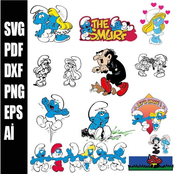Smurfs - Etsy