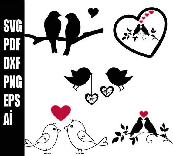 Vintage Love Bird Clipart