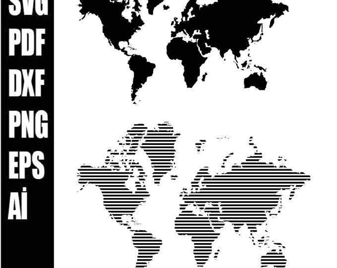 Weltkarte SVG, Länder Karte svg, Landkarte svg, Staaten svg, Clipart ...
