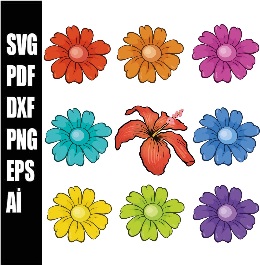 Flower SVG Bundle, Flowers Svg, Spring, Flowers Designs for Shirts ...