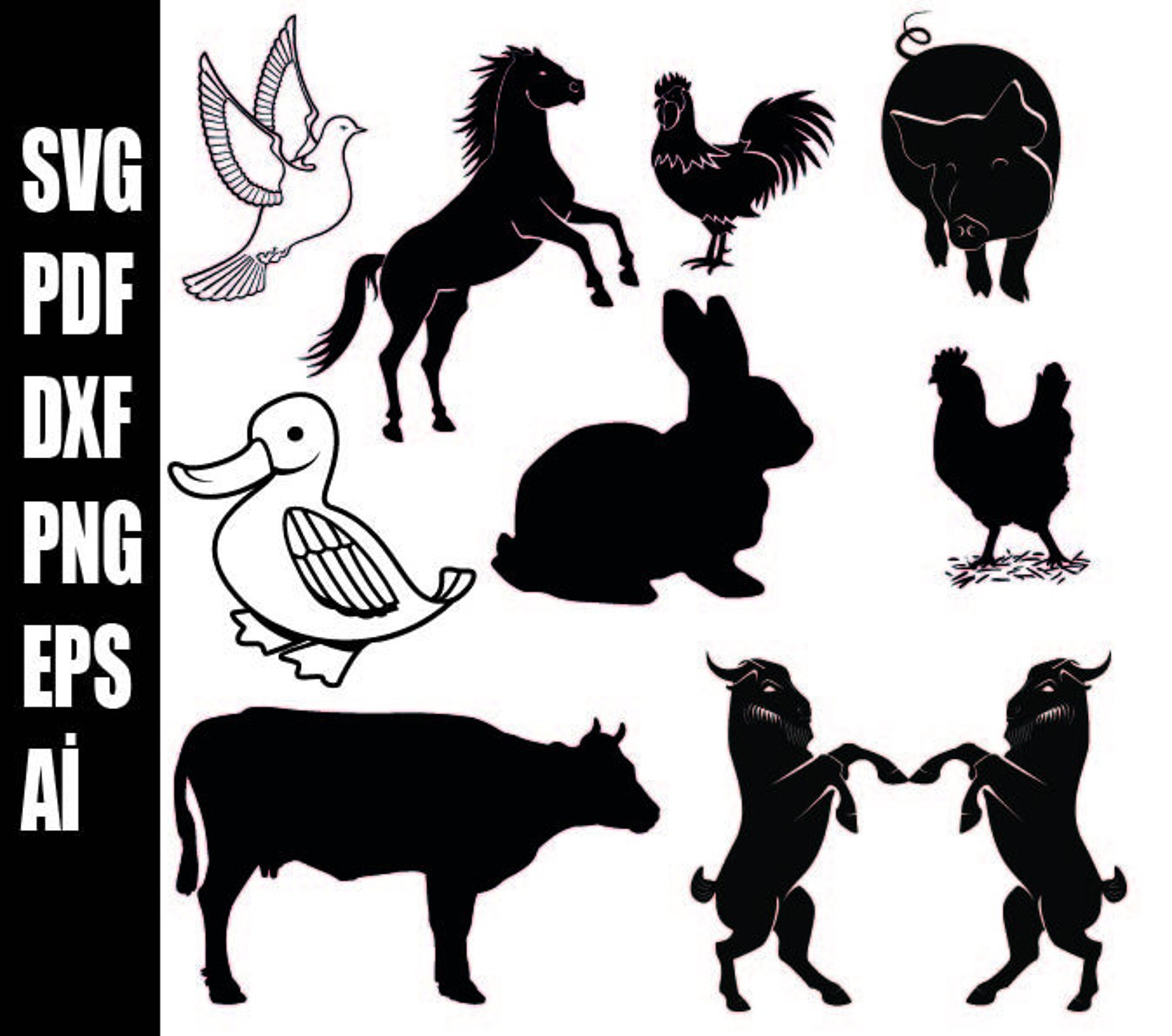FARM ANIMALS SVG, Animals Svg, Farm Svg , Farm Animals Cricut , Farm ...