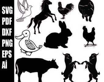 FARM ANIMALS SVG, Animals Svg, Farm Svg , Farm Animals Cricut , Farm ...