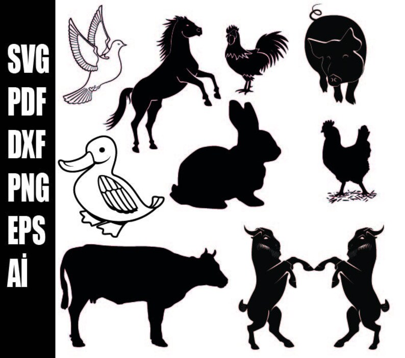 FARM ANIMALS SVG, Animals Svg, Farm Svg , Farm Animals Cricut , Farm ...