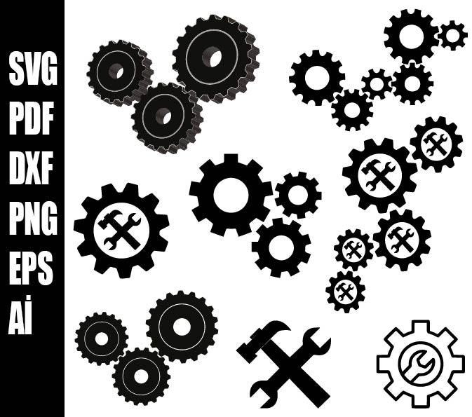 Gears Svg | Steampunk Svg, Gears Clipart, Steampunk Gears Svg, Gears ...