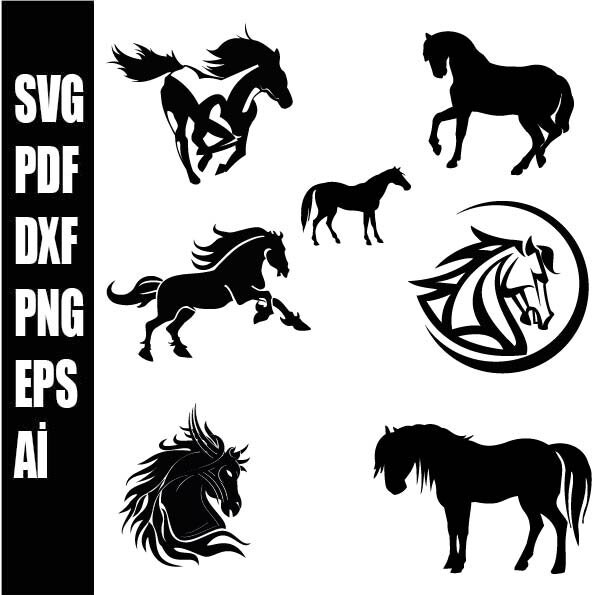 Caballo SVG Descarga DIgital Caballo SVG Me encantan los - Etsy España