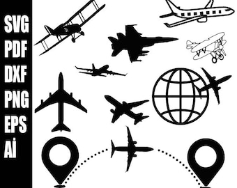 Airline Route Svgairplane Path SVG Plane SVG Plane Route - Etsy