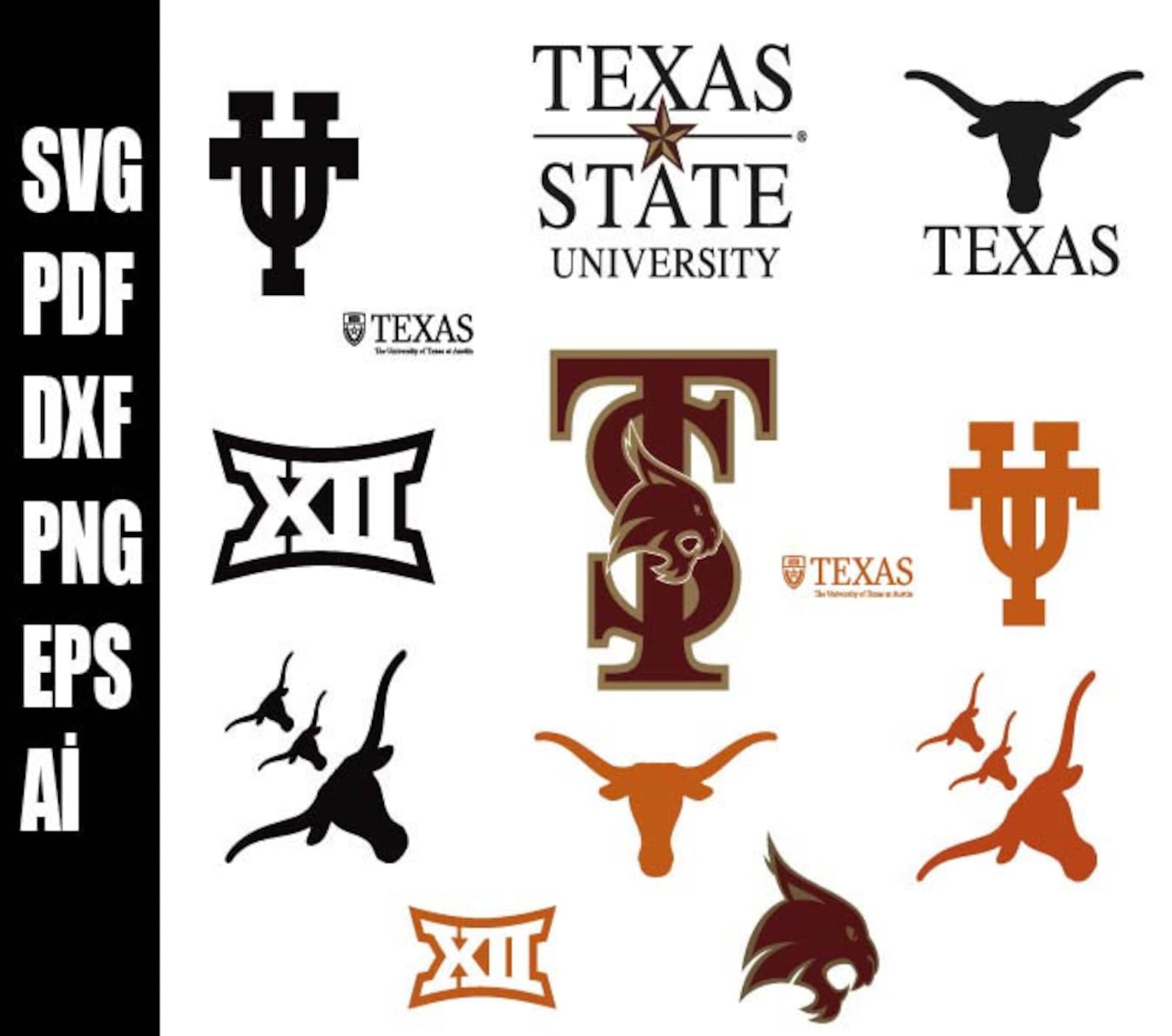 Texas State University Svg,texas State Mom PNG Texas State Bobcats Logo ...