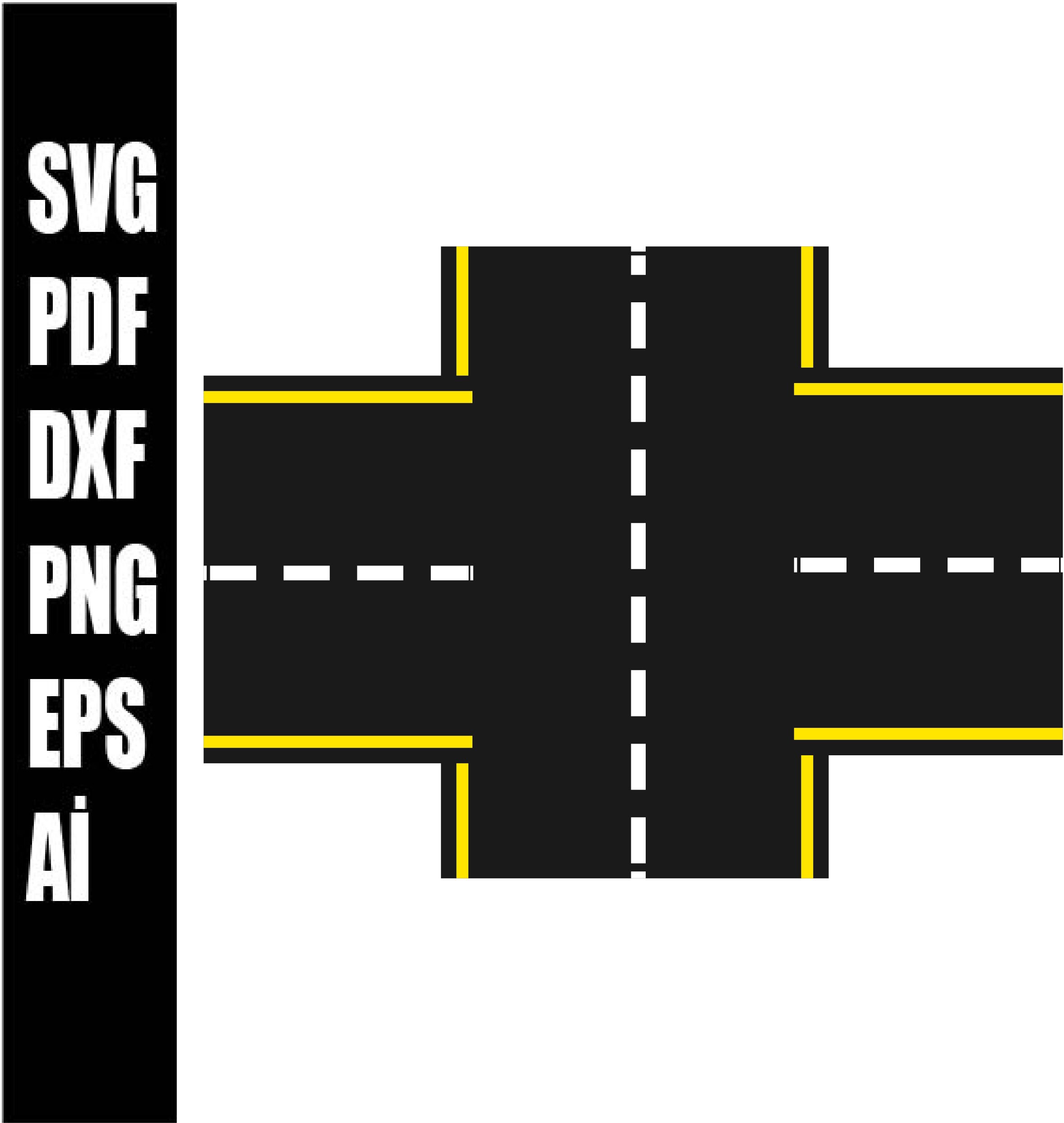 Road Svg 20 Bundle, Road Svg, Highway Svg, Bending Svg,curved Asphalt ...