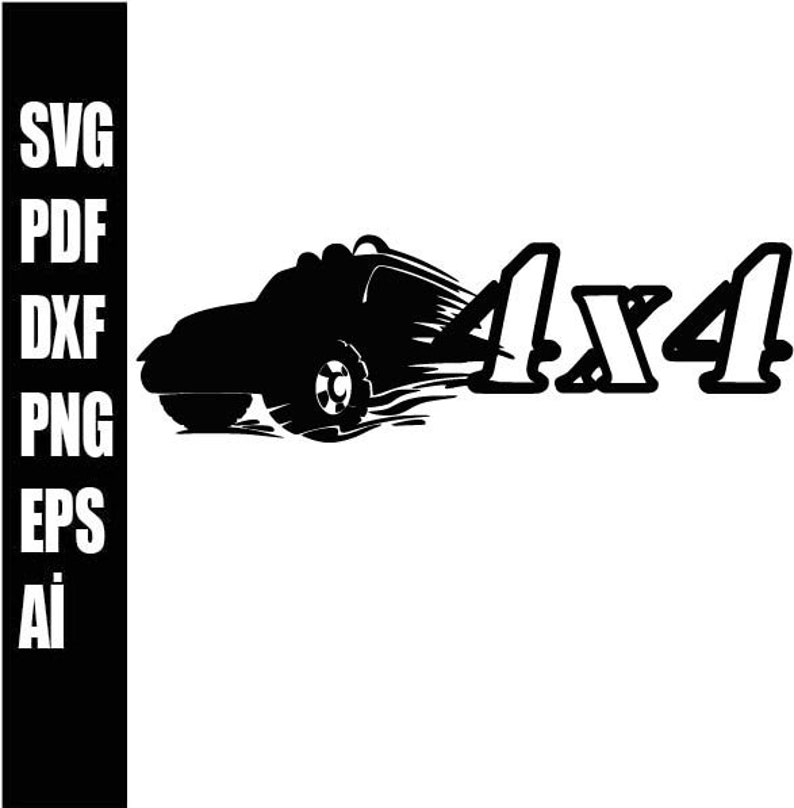 4x4 off Road Decal Svg, Monster Truck Svg 4x4 off Road Decal Png , Jeep ...