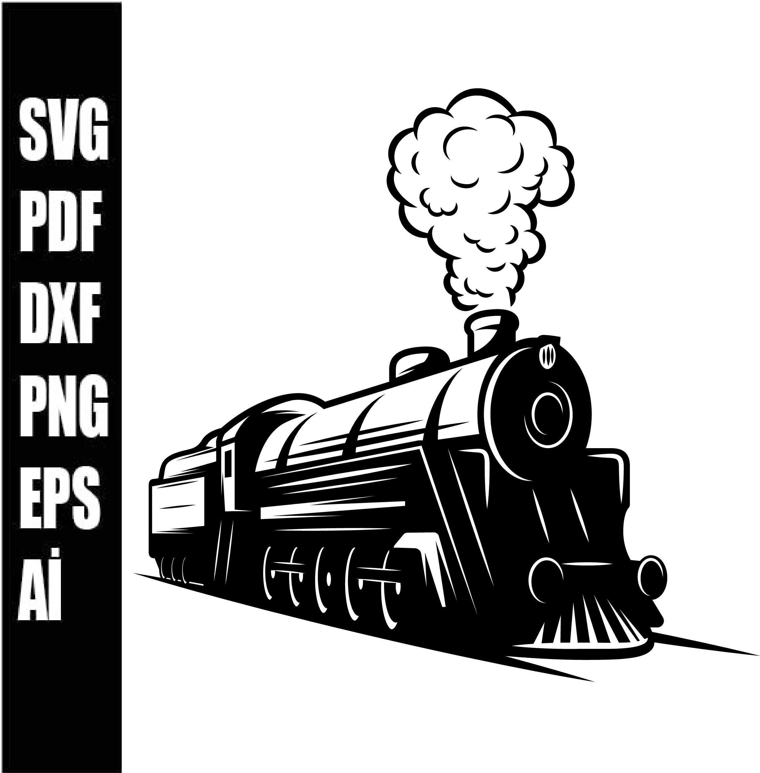 Train Svg Locomotive Svg Model Train Svg Train Clipart Locomotive ...