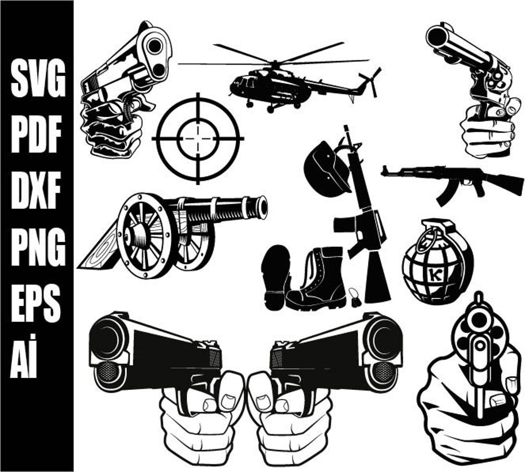 Military Equipment Svg Cannon Svg Soldier Svg Weapon Svg Weapon Svg ...