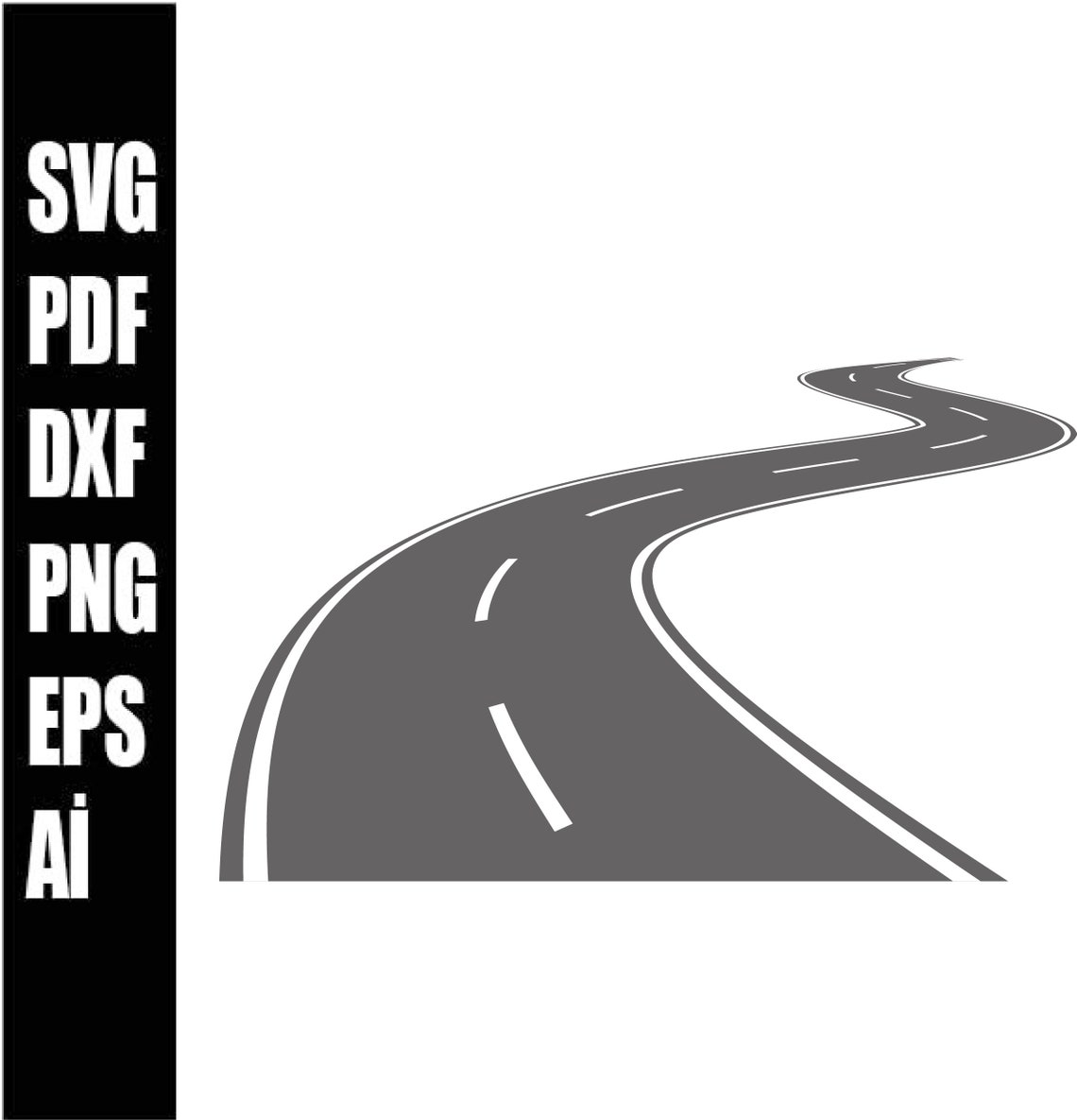 Road Svg Bundle, Road Svg, Highway Svg, Bending Svg, Curved Asphalt ...