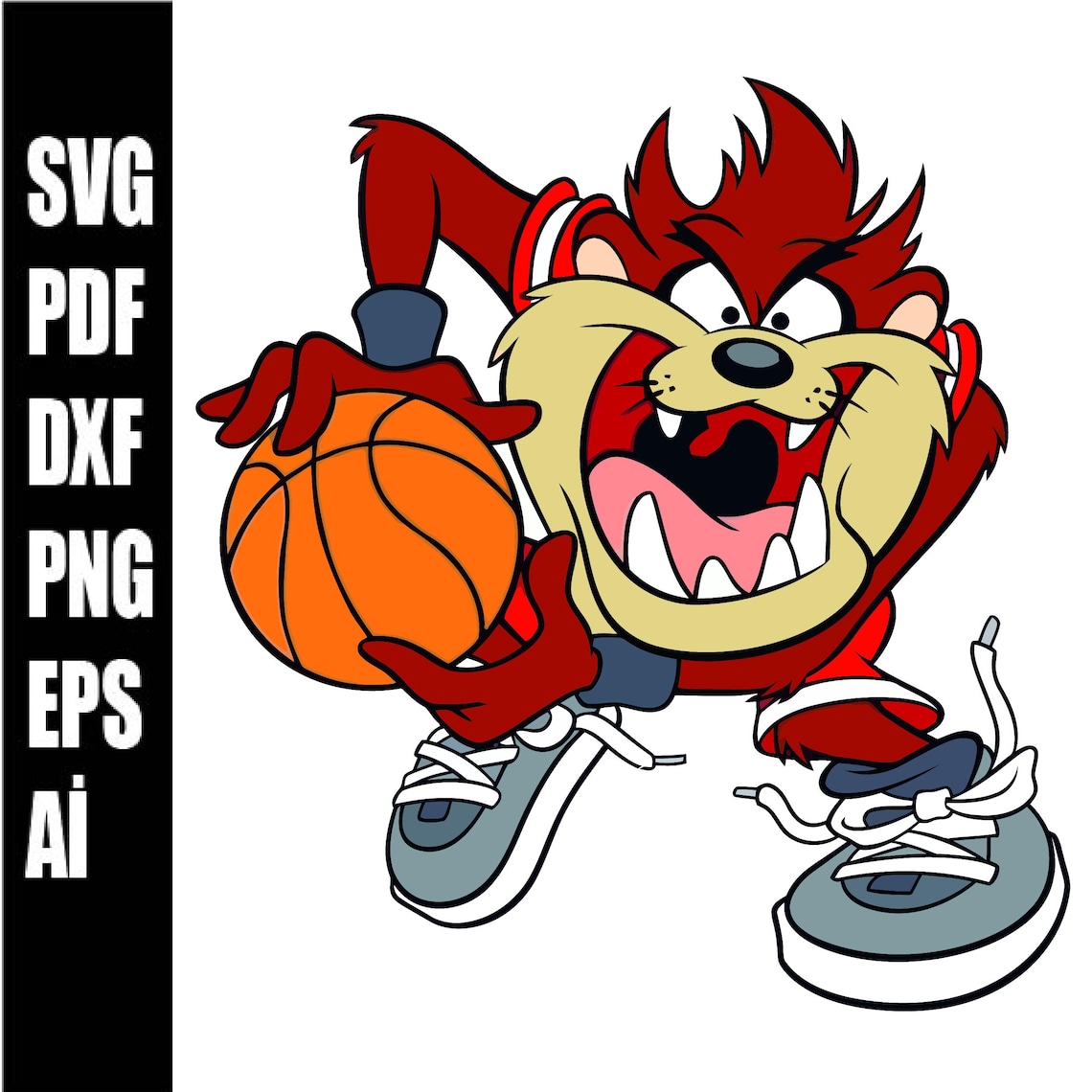 Tasmanian Devil Svg , Tasmanian Devil Png , Tasmanian Devil Basketball ...