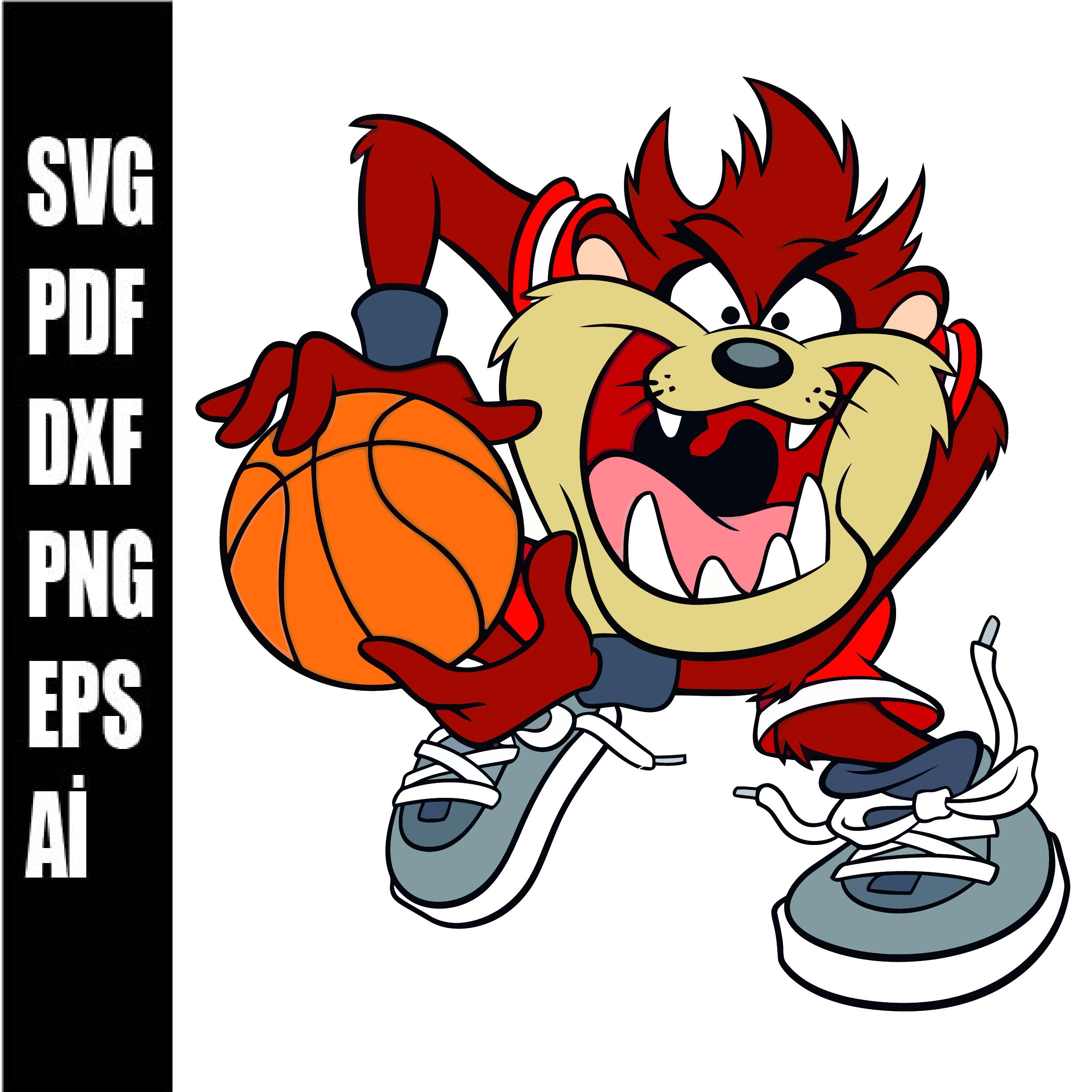 Tasmanian Devil Svg , Tasmanian Devil Png , Tasmanian Devil Basketball ...