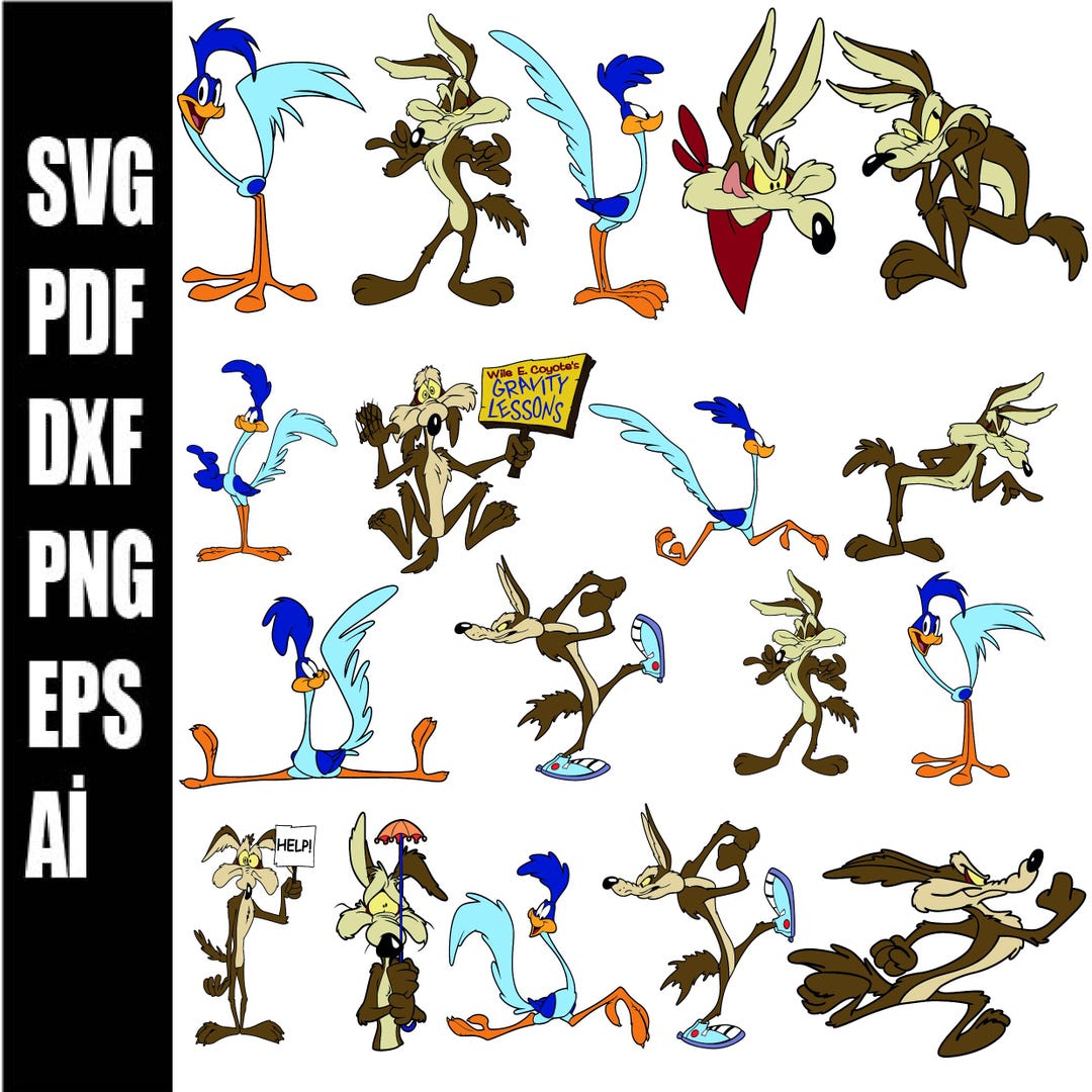 Paquete vectorizado de coyote SVG Wild Svg, clipart de paquete de ...