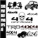 4x4 off Road Decal Svg, Monster Truck Svg 4x4 off Road Decal Png , Jeep ...