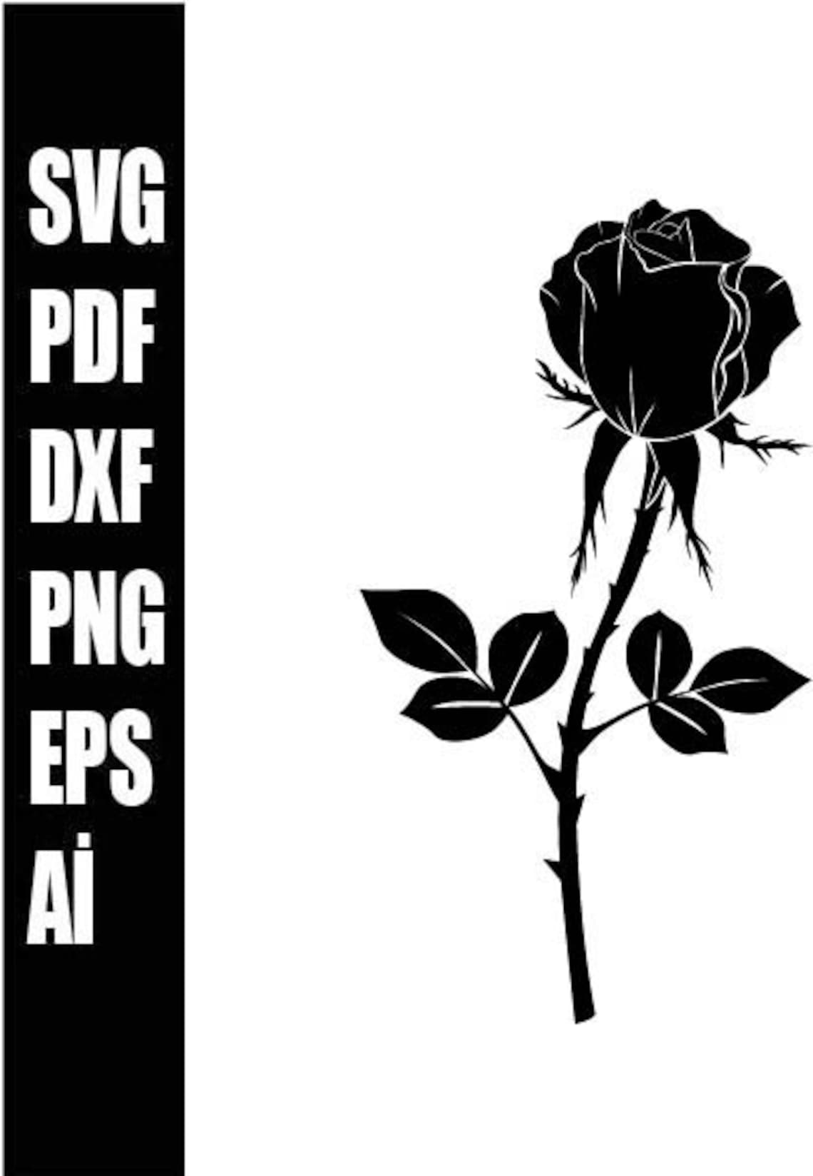 ROSE SVG FILE Rose Svg Bundle Roses Svg Rose Clipart - Etsy