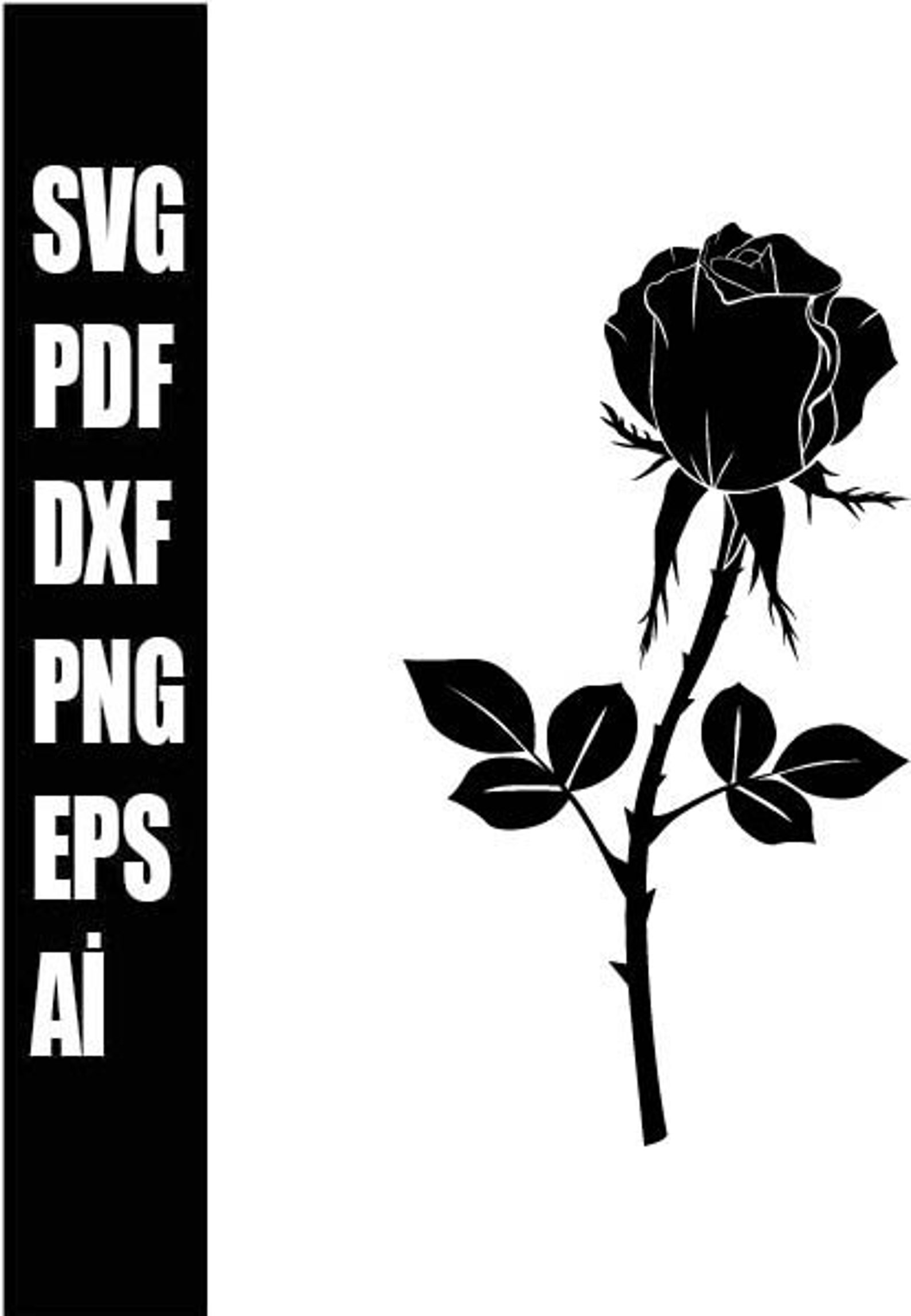 ROSE SVG FILE, Rose Svg Bundle, Roses Svg, Rose Clipart, Flower Svg ...