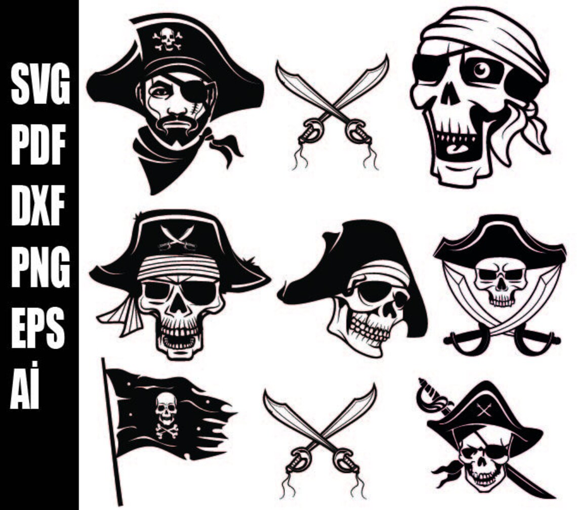 Pirate Svg .pirate Vector Pirate Svg Bundle .pirate Clipart Anchor ...